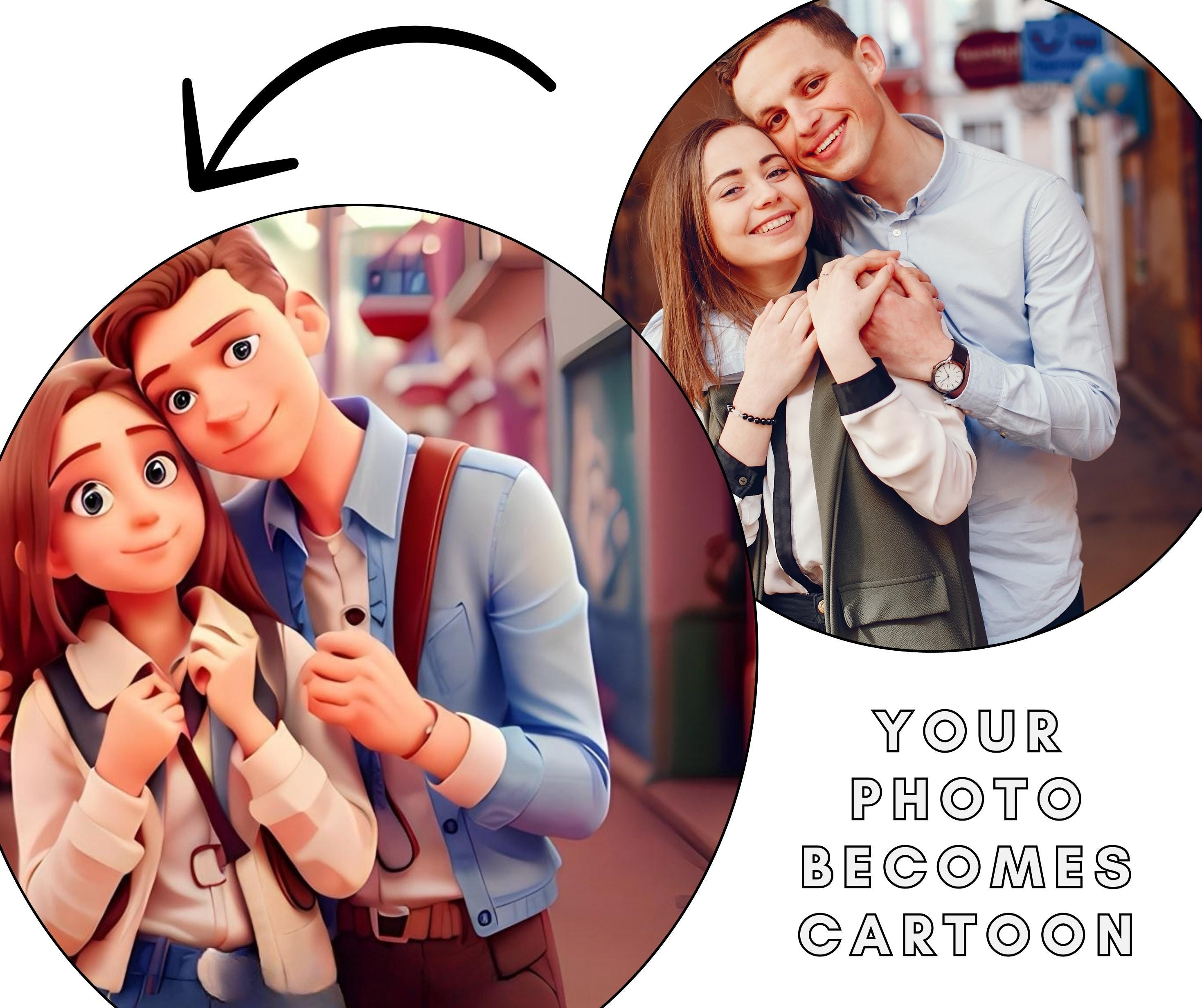 Pixar Style Portrait, Digital Custom Portrait, Custom Cartoon Photo, 3D ...