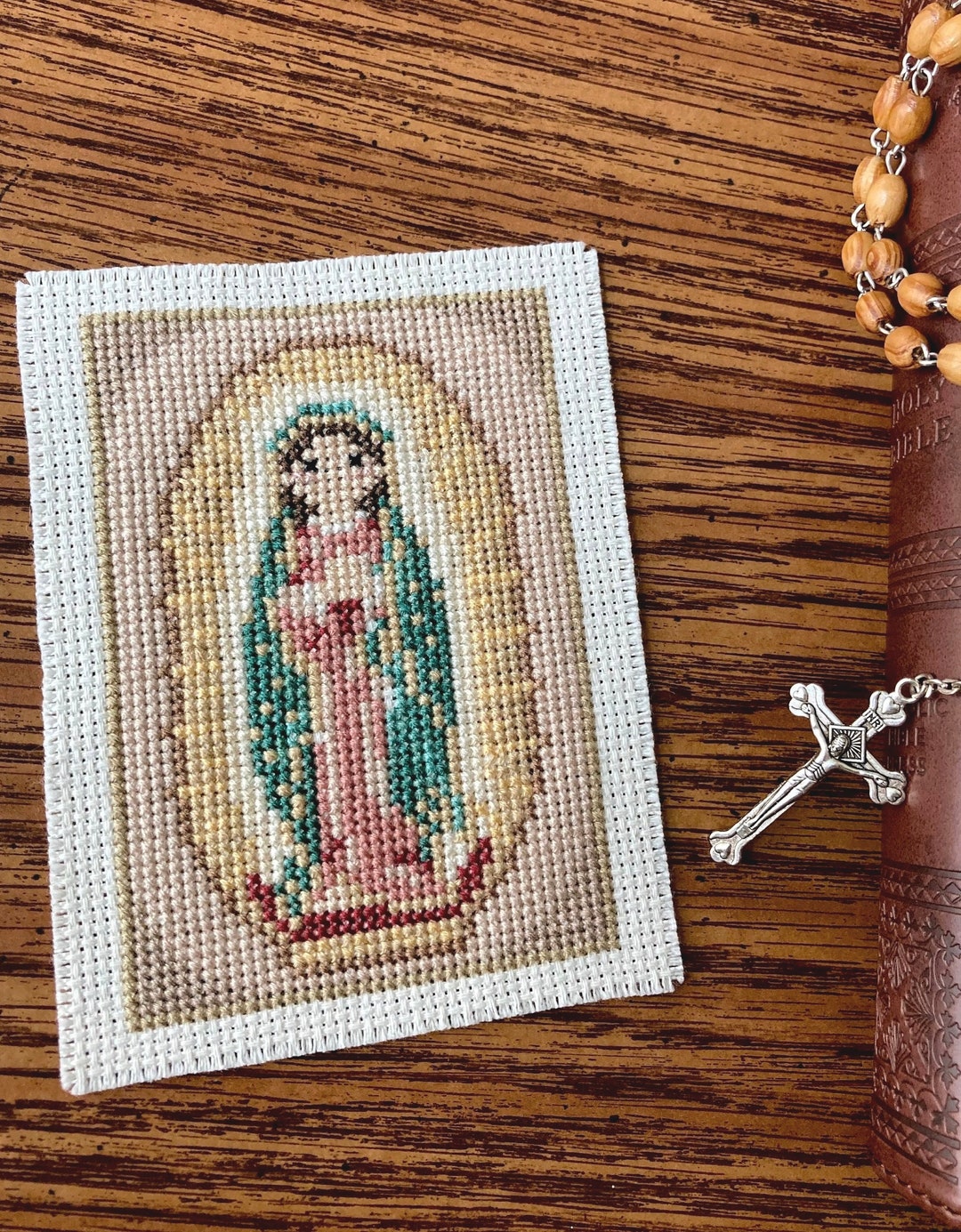 Catholic Cross Stitch Catholic Mary Cross Stitch Our Lady of Guadalupe ...