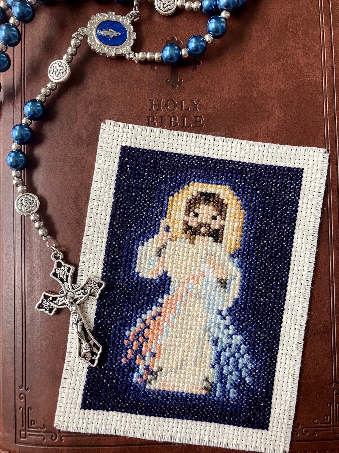 Catholic Cross Stitch Jesus Catholic Prayer Jesus I Trust in You Cross ...
