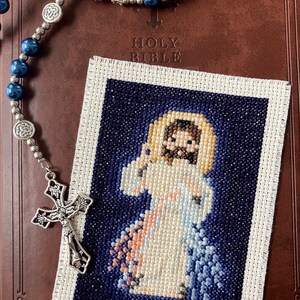 Catholic Cross Stitch Jesus Catholic Prayer Jesus I Trust in You Cross ...