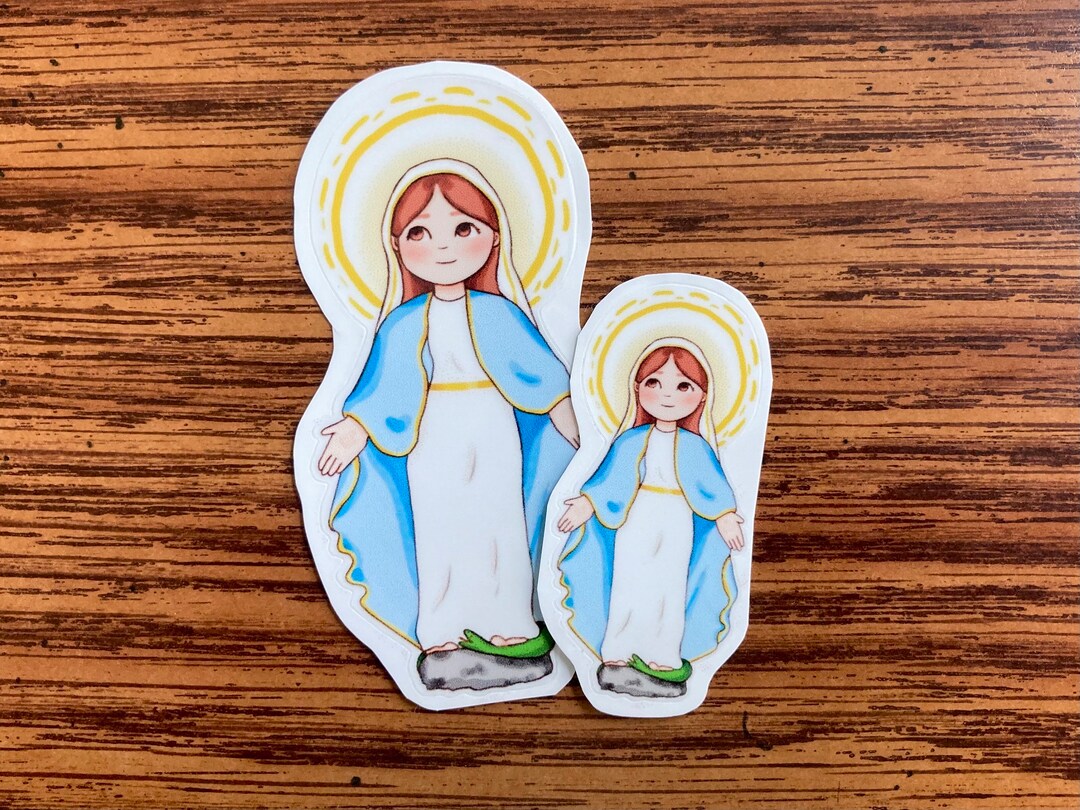 Mary Catholic Stickers Catholic Mother Gift Mary Sticker Catholic Women ...