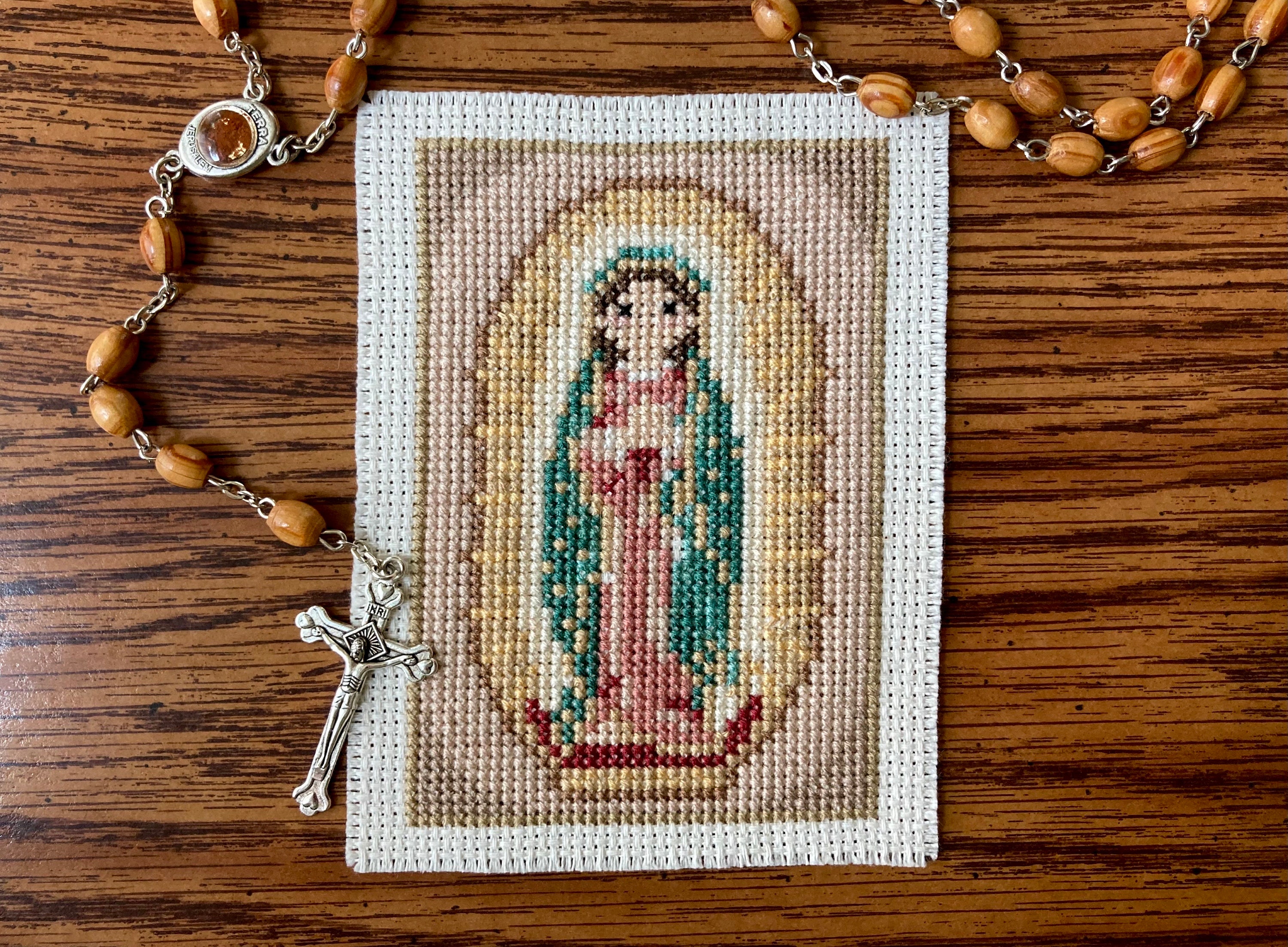 Catholic Cross Stitch Catholic Mary Cross Stitch Our Lady of Guadalupe ...