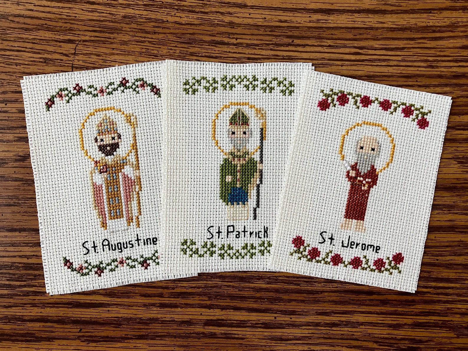 Catholic Cross Stitch Saint Catholic Homeschool St Augustine of Hippo ...