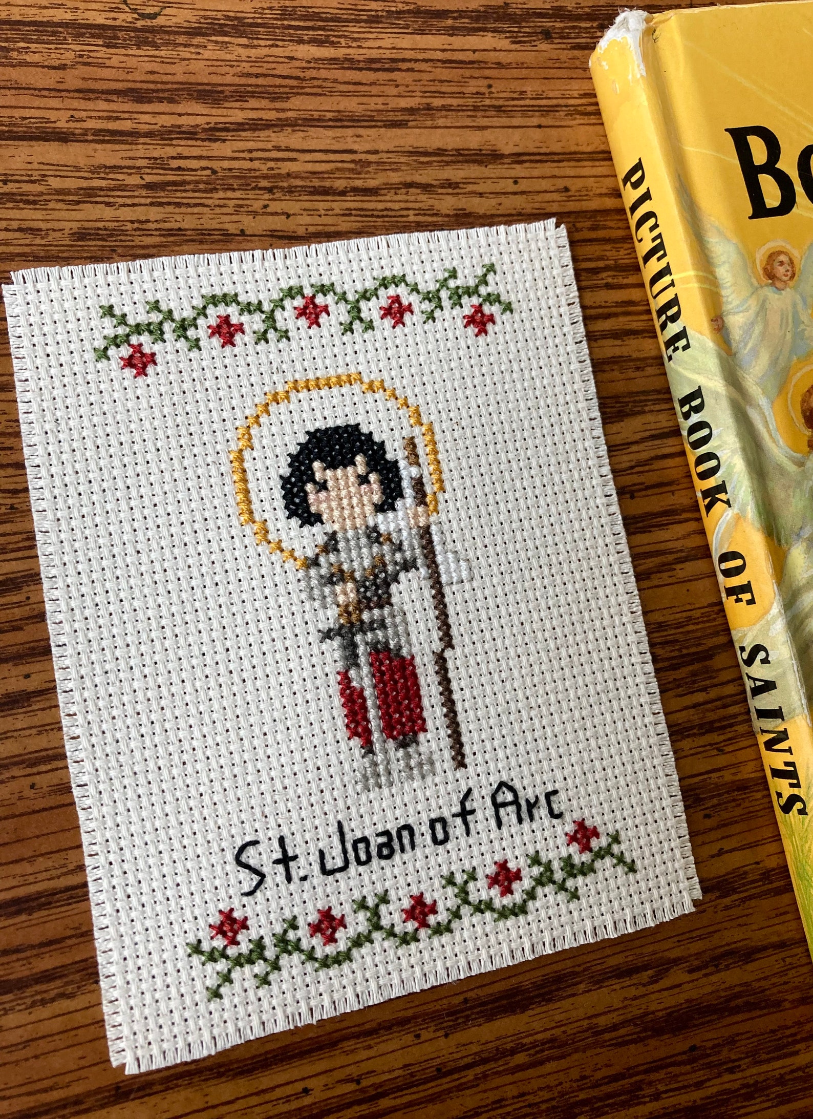 Catholic Cross Stitch Saint Catholic Homeschool St Joan of Arc Cross ...