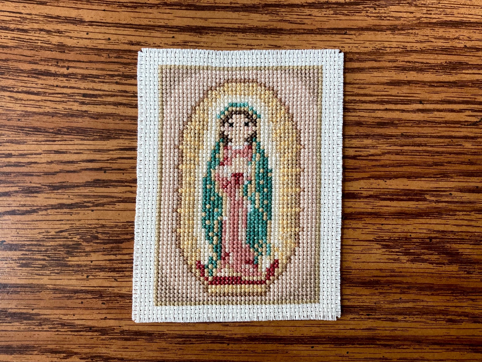 Catholic Cross Stitch Catholic Mary Cross Stitch Our Lady of Guadalupe ...