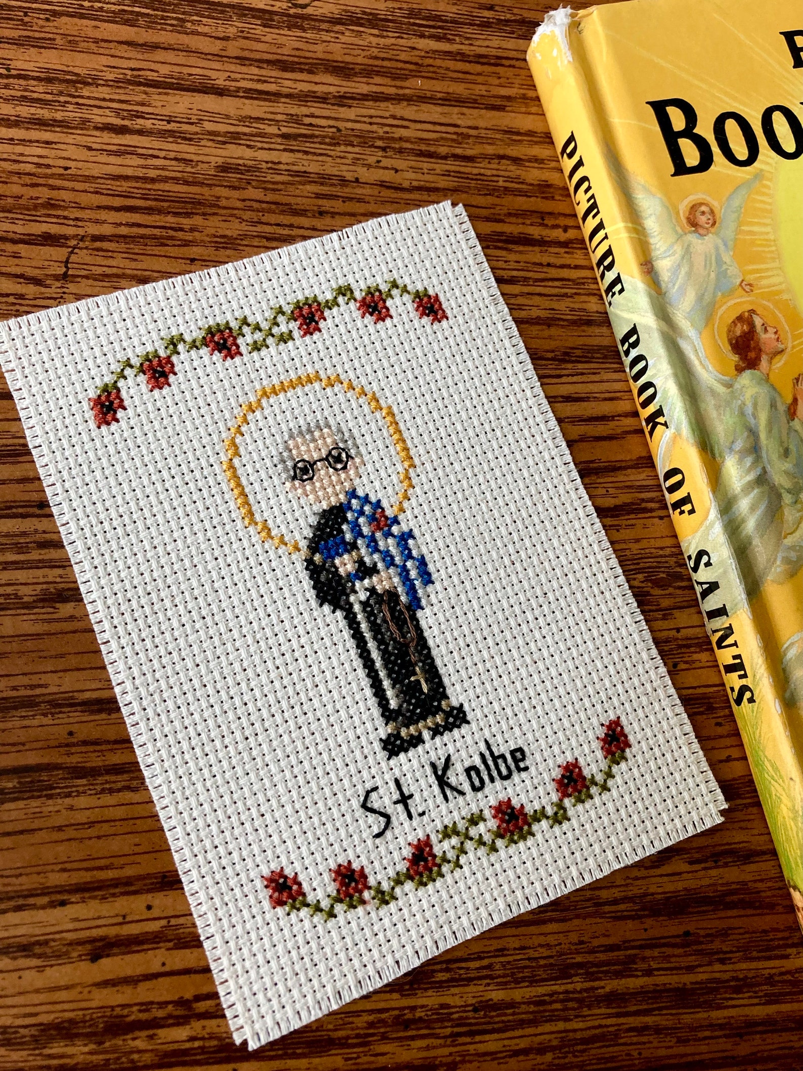 Catholic Cross Stitch Saint Catholic Homeschool Maximilian Kolbe ...