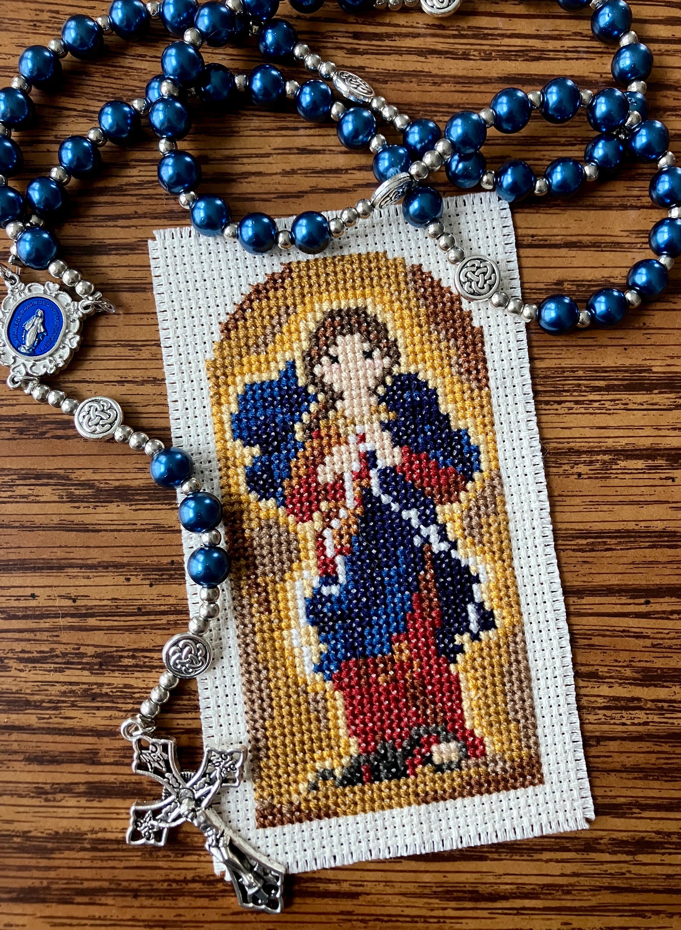 Catholic Cross Stitch Catholic Mary Cross Stitch Mary Untier of Knots ...