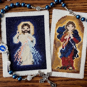 Catholic Cross Stitch Jesus Catholic Prayer Jesus I Trust in You Cross ...