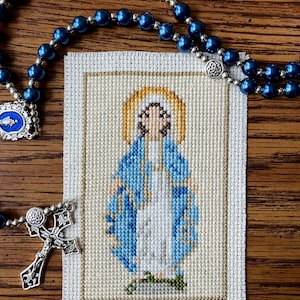 Catholic Cross Stitch Catholic Mother Cross Stitch Mother Mary Cross ...