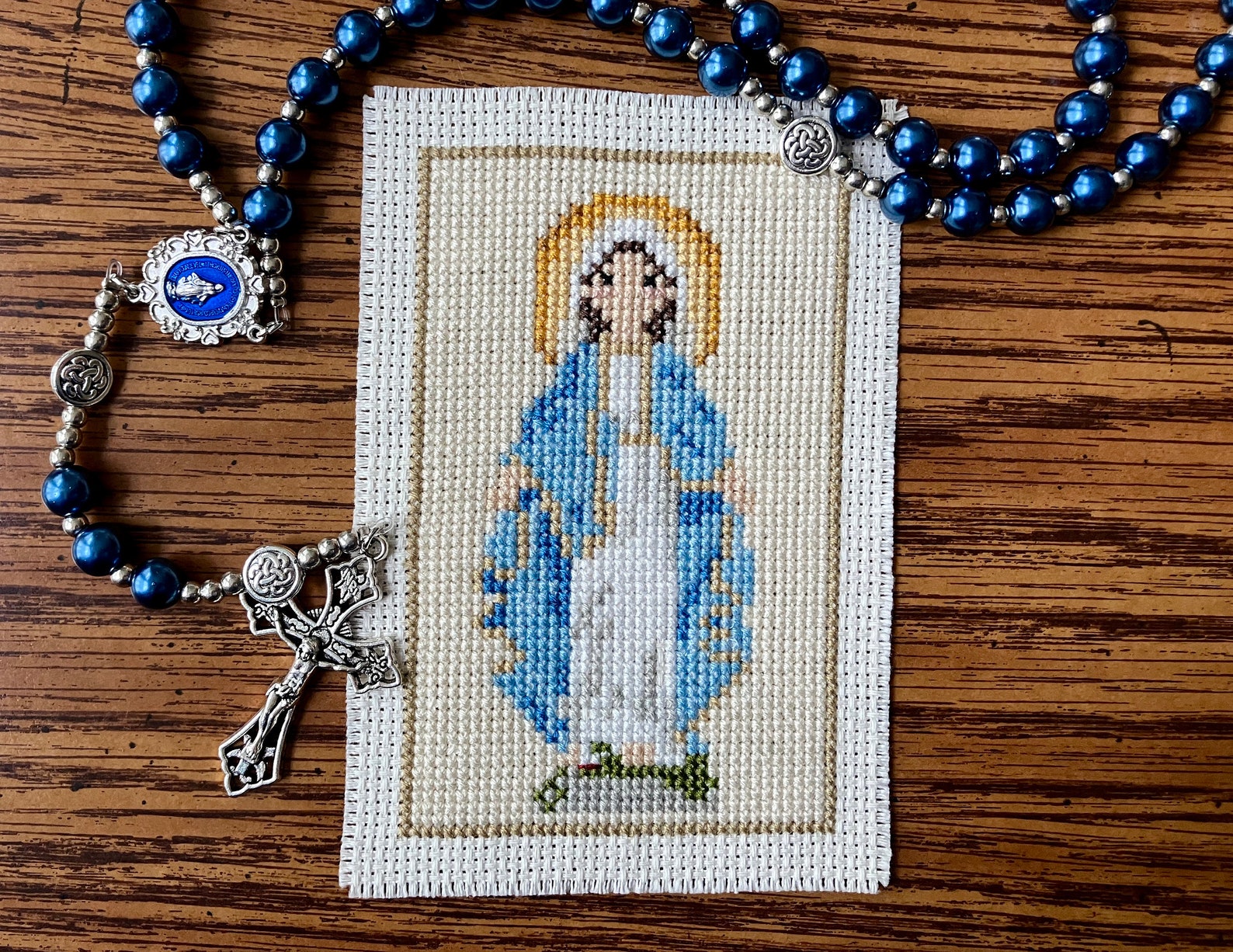 Catholic Cross Stitch Catholic Mother Cross Stitch Mother Mary Cross ...