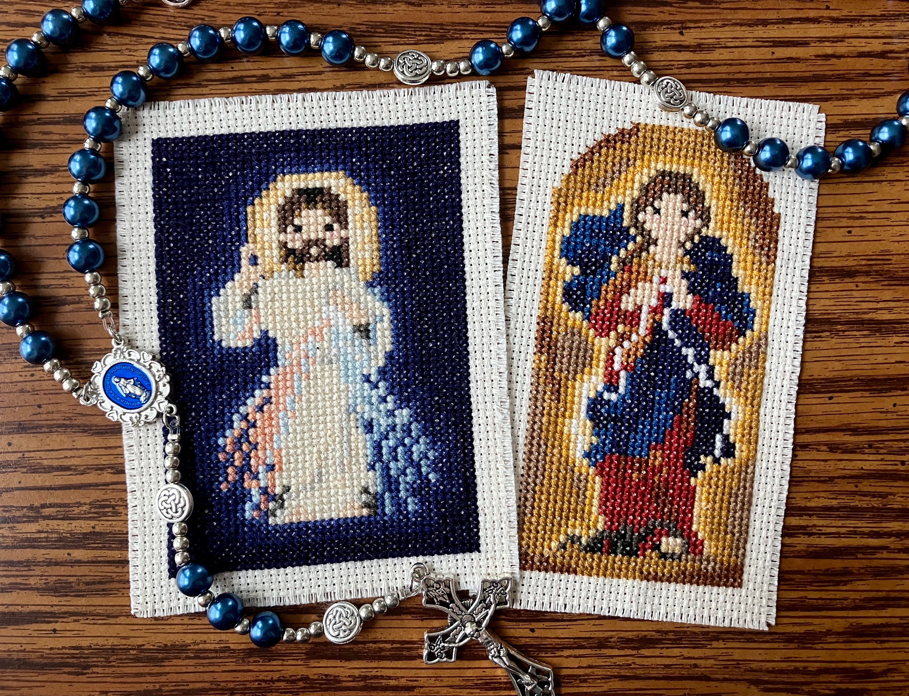Catholic Cross Stitch Catholic Mary Cross Stitch Mary Untier of Knots ...