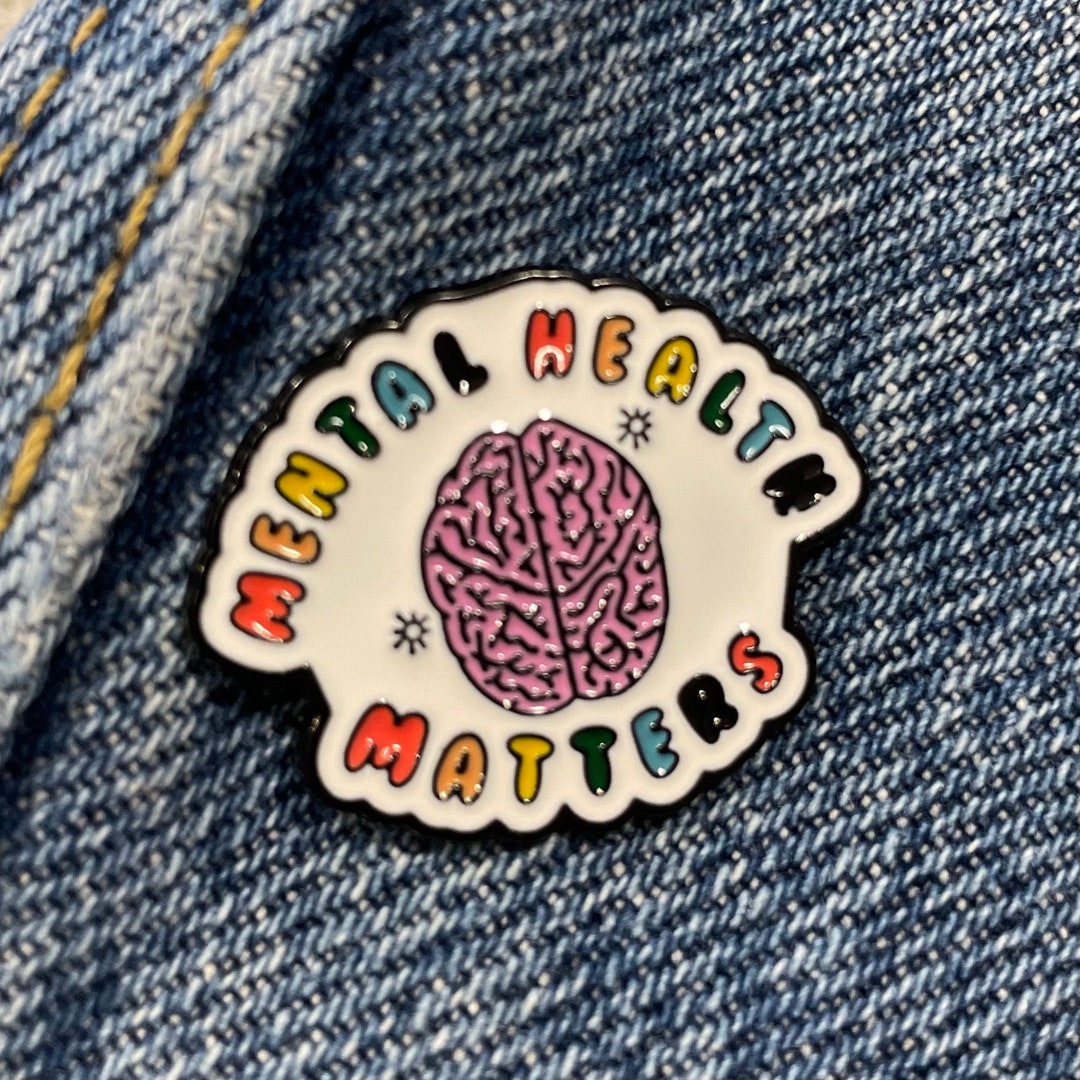 Mental Health Matters Enamel Lapel Pin for Mental Health Awareness and ...