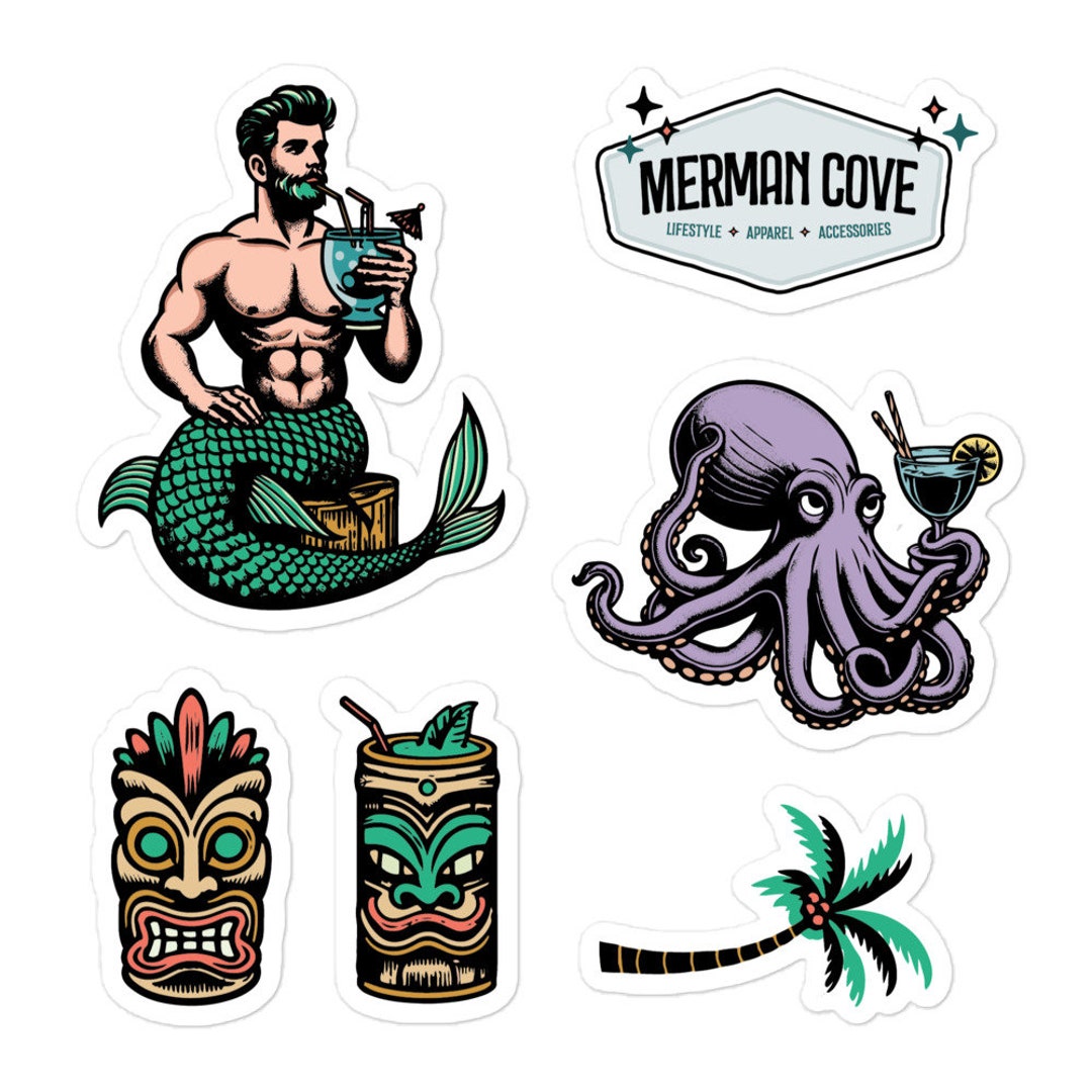 Merman Cove Sticker Sheet - Etsy