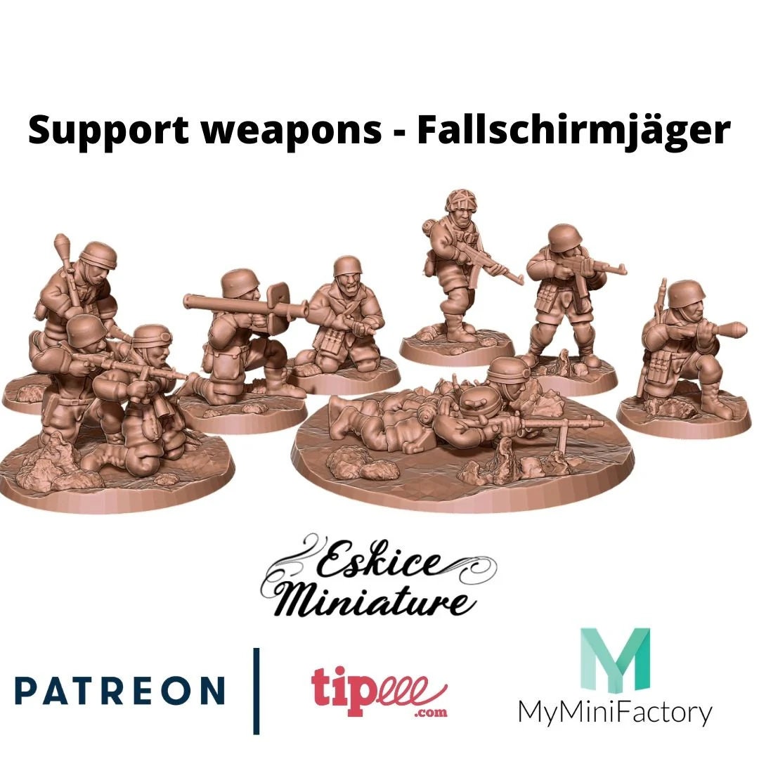 Luftwaffe Elite Paratroopers, World War II, Scale 15mm, 20mm and 28mm ...