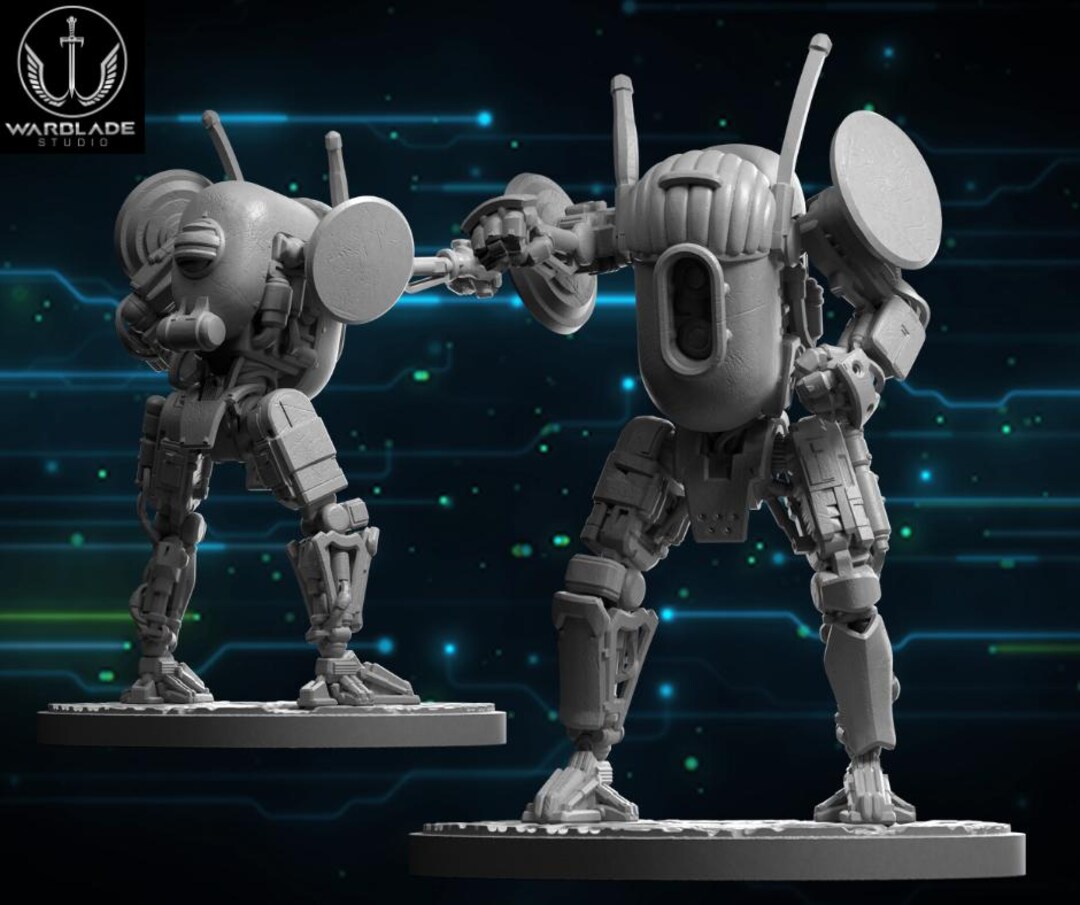 Bounty Droids, 3D Print 35mm and 40mm for SW Legion and SW Shatterpoint ...