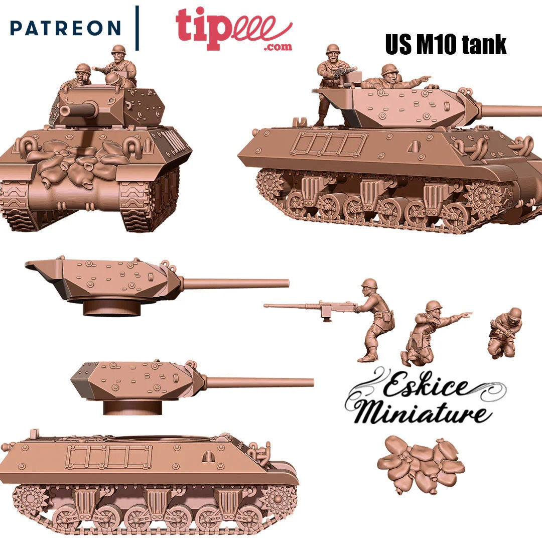 M10 Wolverine: the US Tank Destroyer, World War II, Scale 15mm, 20mm ...