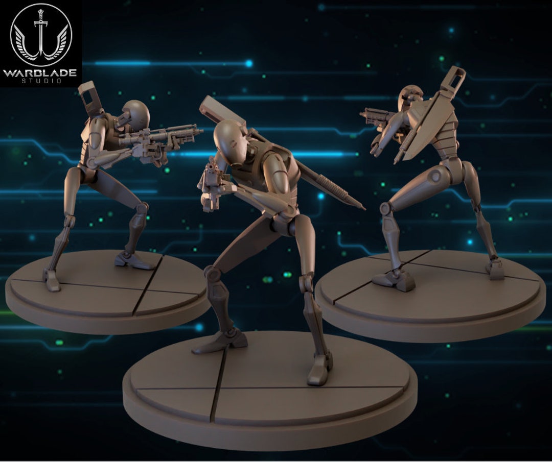 SW Droid BX1, 3D Printing 35mm and 40mm for SW Legion and SW ...