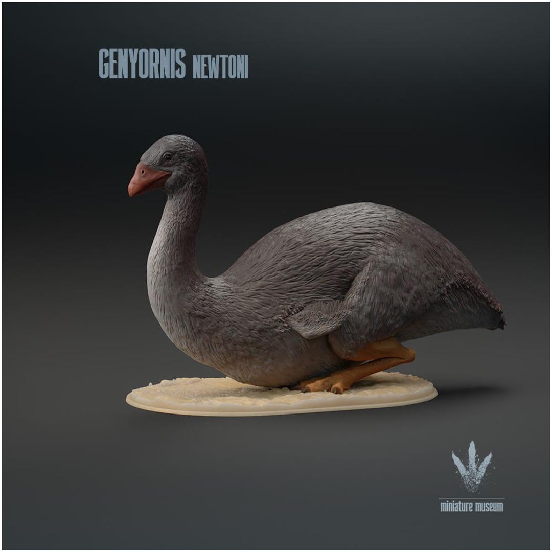 Genyornis Newtoni, Dinosaur Figurine, Paintable Dinosaur Miniature, 3D ...