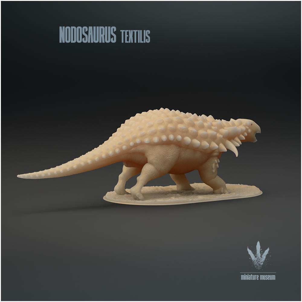 Nodosaurus Textilis, Dinosaur Figurine, Dinosaur Miniature, Paintable ...