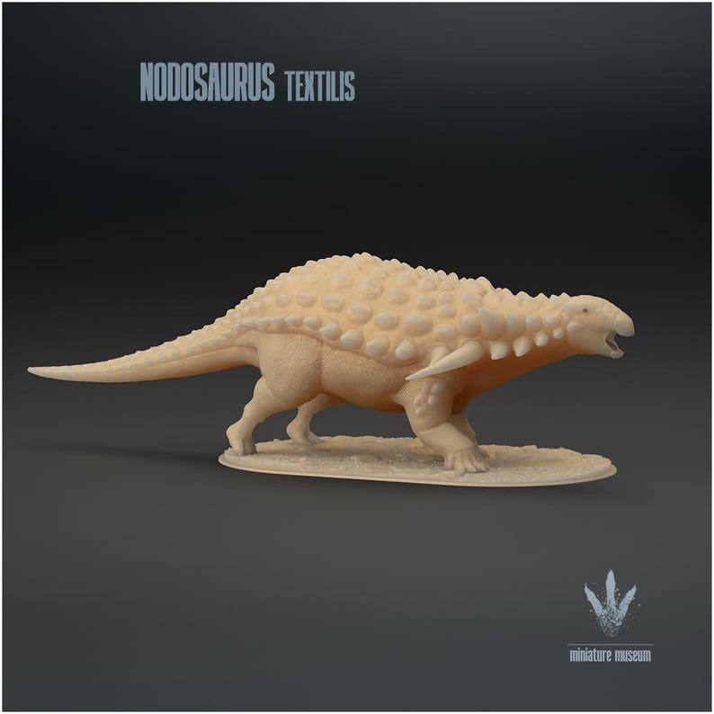 Nodosaurus Textilis, Dinosaur Figurine, Dinosaur Miniature, Paintable ...