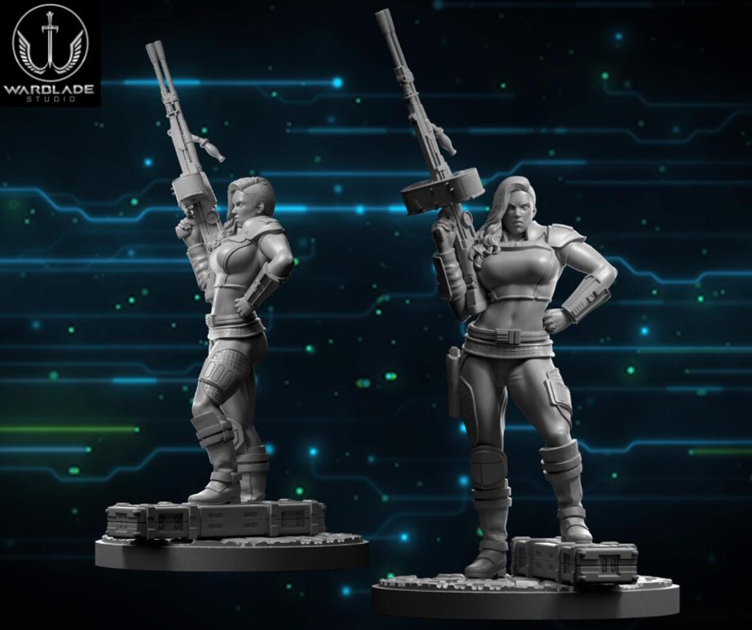 SW Cara Dune, 3D Printing 35mm and 40mm for SW Legion and SW ...