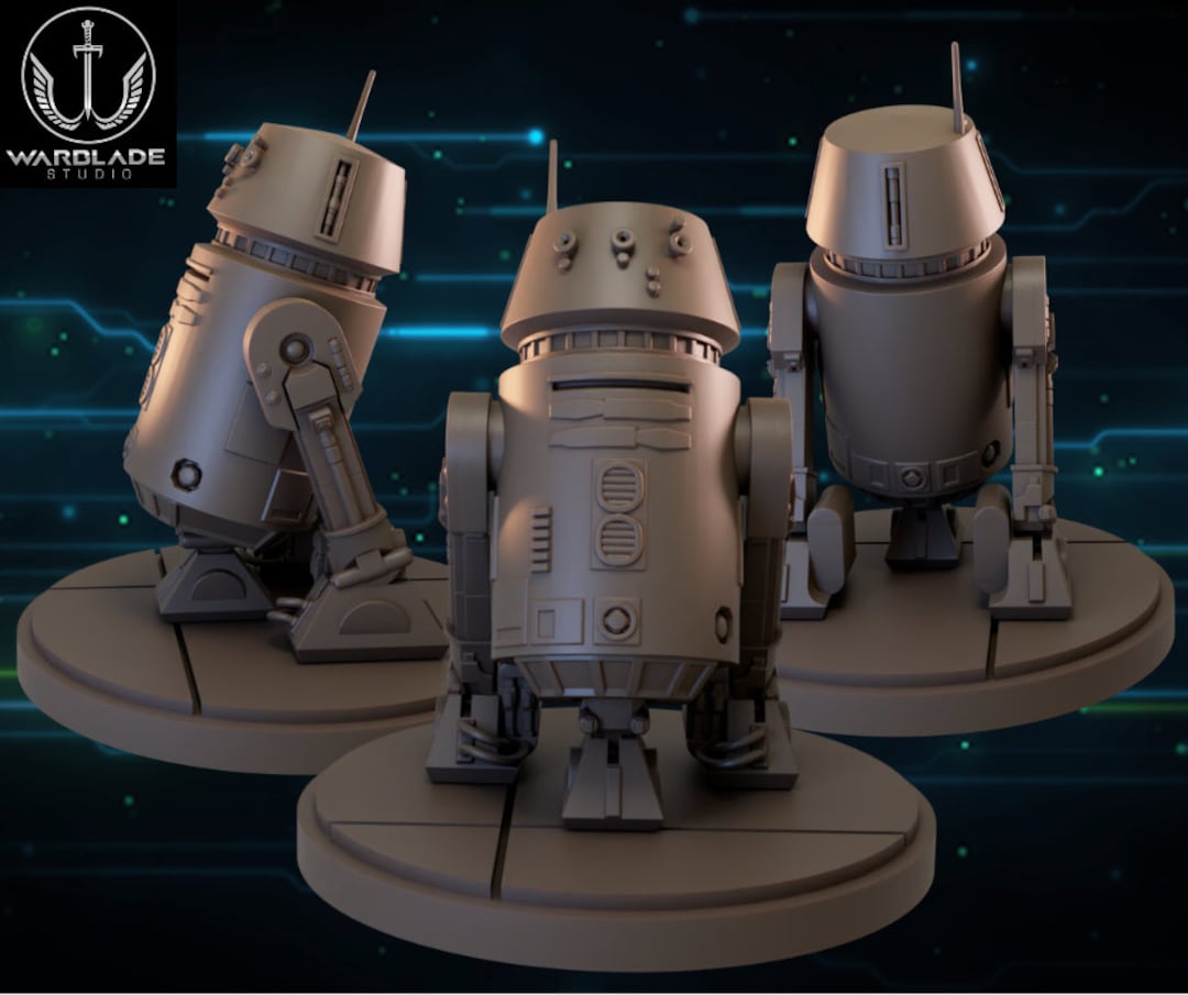 SW Astro Droid, 3D Printing 35mm and 40mm for SW Legion and SW ...