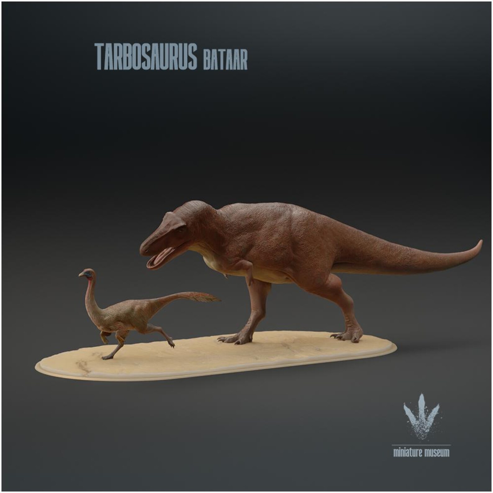 Tarbosaurus Bataar, Dinosaur Figurine, Dinosaur Miniature to Paint, 3D ...