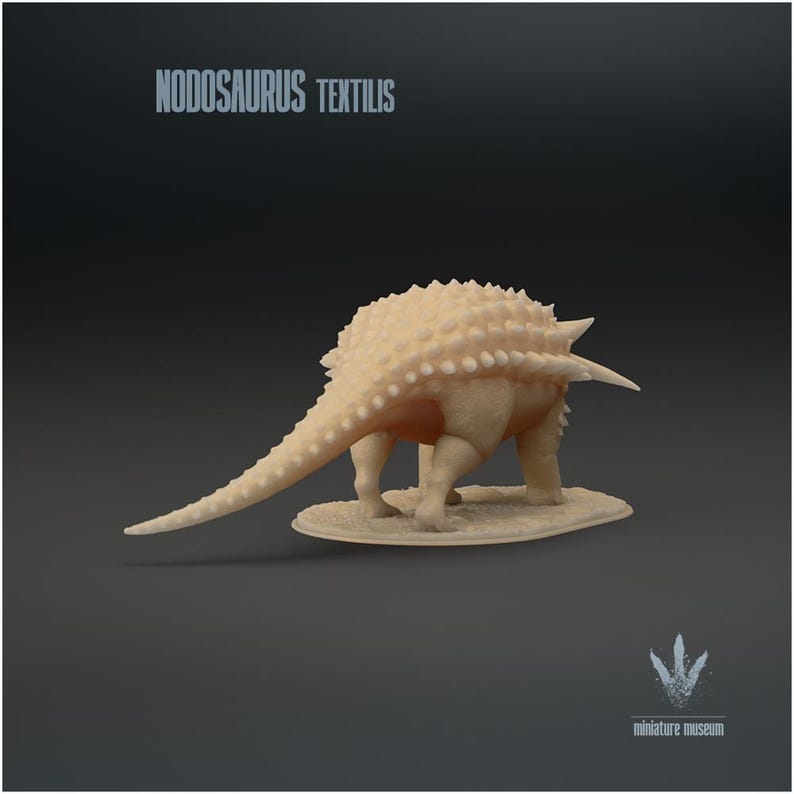 Nodosaurus Textilis, Dinosaur Figurine, Dinosaur Miniature, Paintable ...