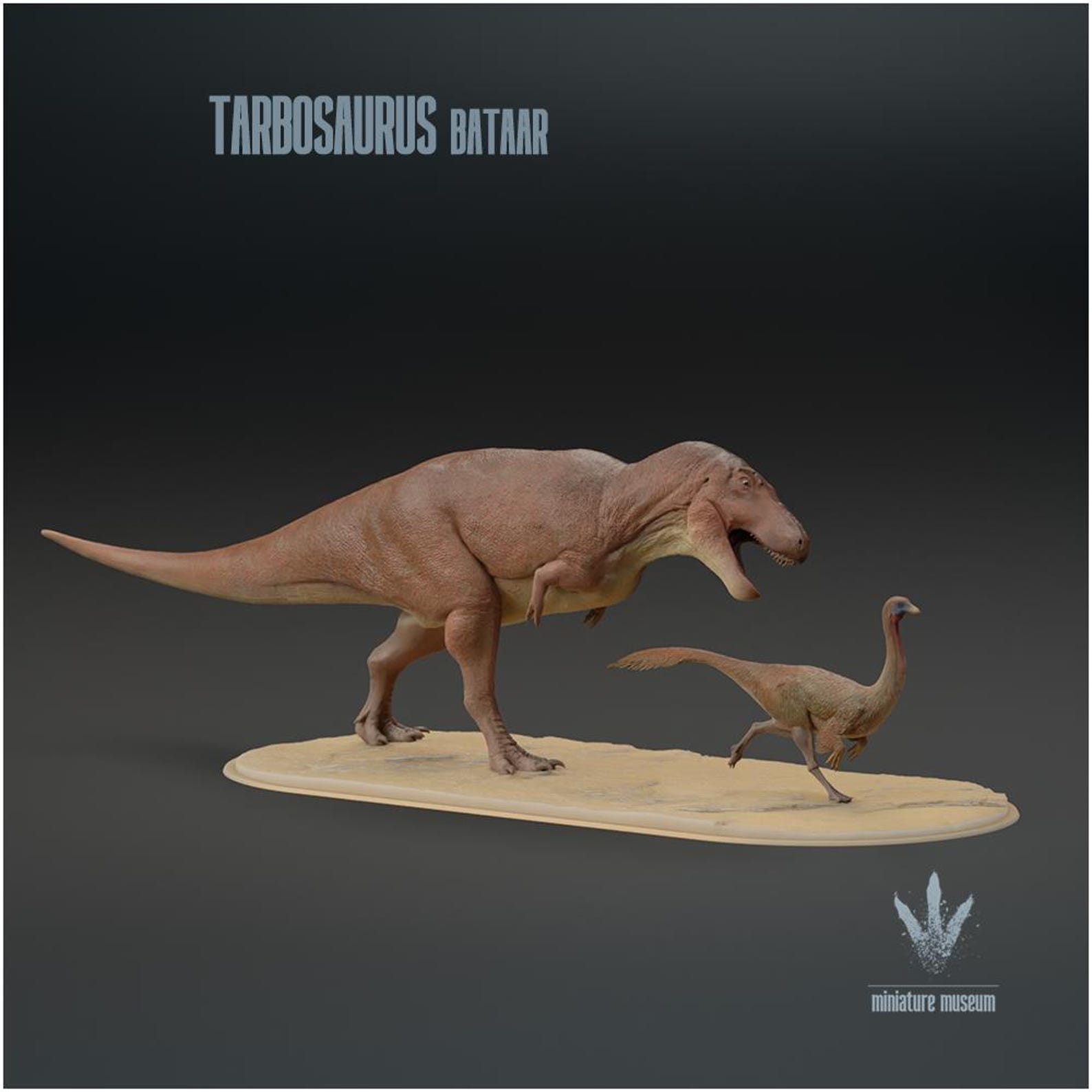 Tarbosaurus Bataar, Dinosaur Figurine, Dinosaur Miniature to Paint, 3D ...