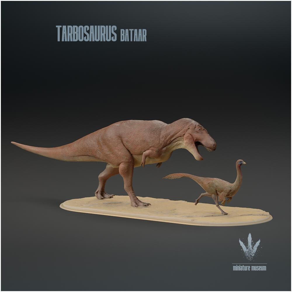 Tarbosaurus Bataar, Dinosaur Figurine, Dinosaur Miniature to Paint, 3D ...