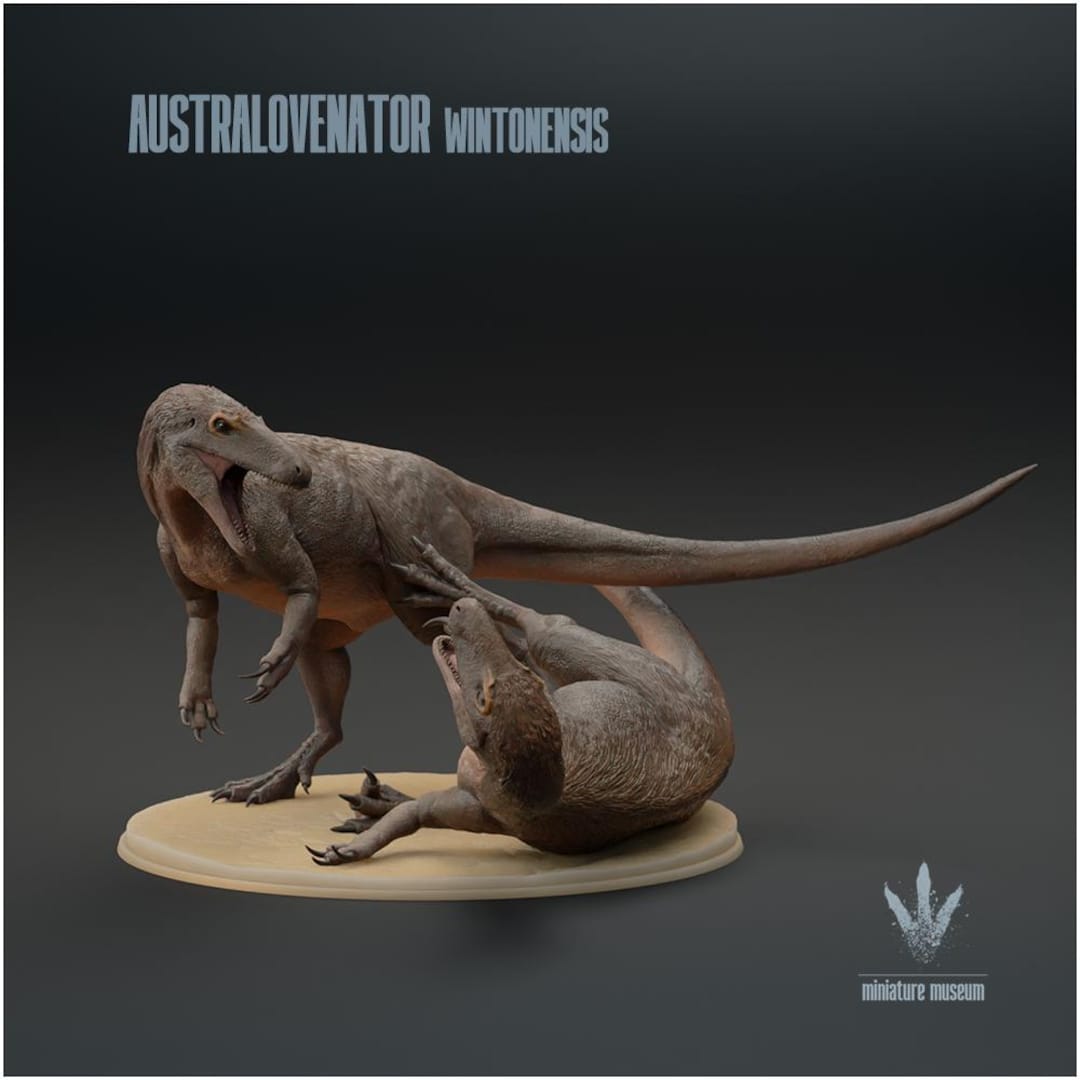 Australovenator Wintonensis, Dinosaur Figurine, Paintable Dinosaur ...