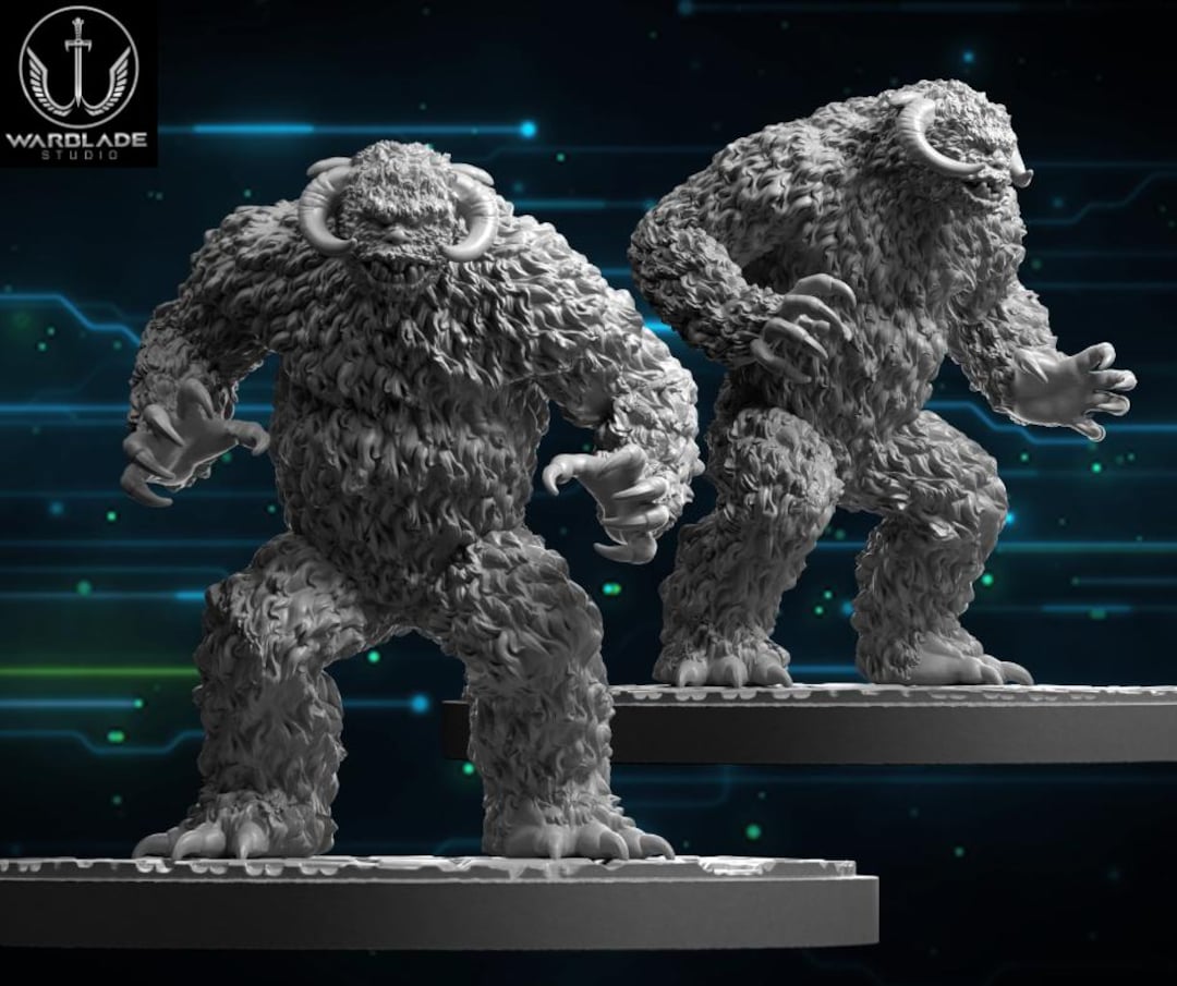 Wampa, 3D Print 35mm and 40mm for Star Wars Legion and Star Wars ...