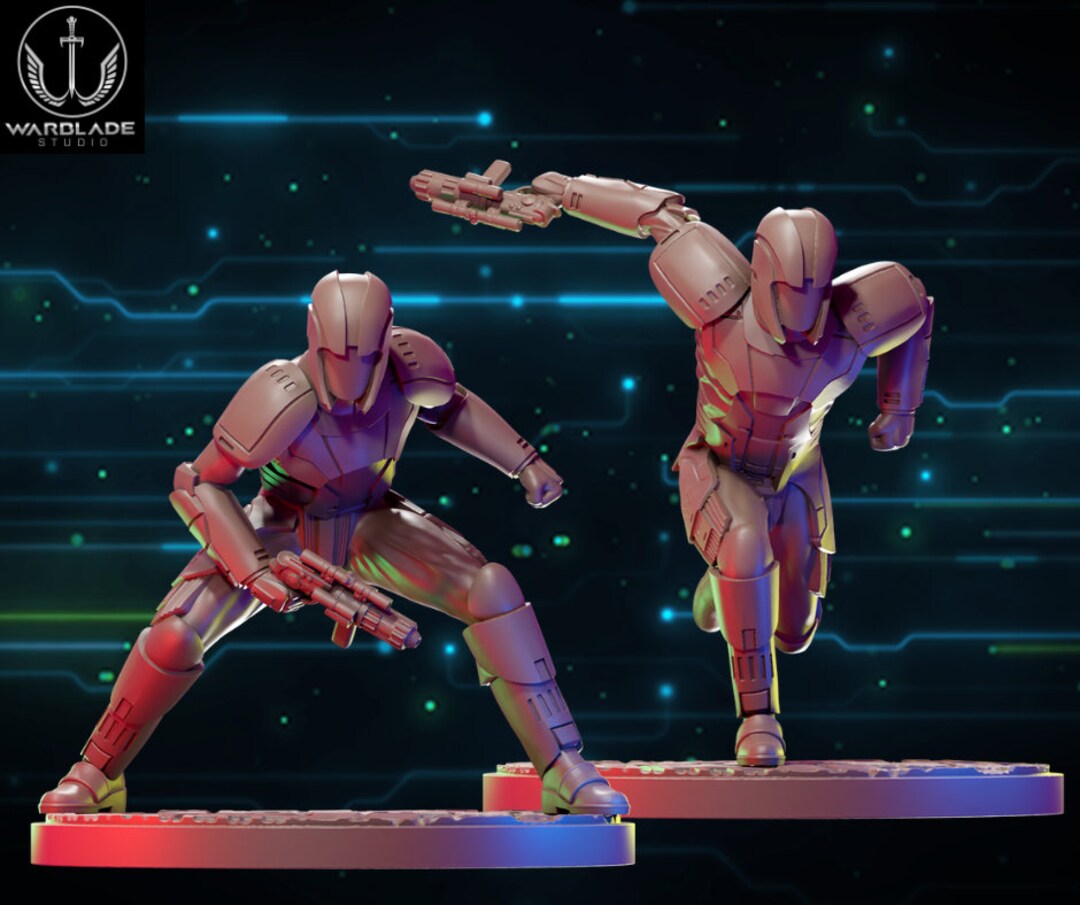 Buy SW Kotor Sith Trooper, 3D Printing 35mm and 40mm for SW Legion and ...