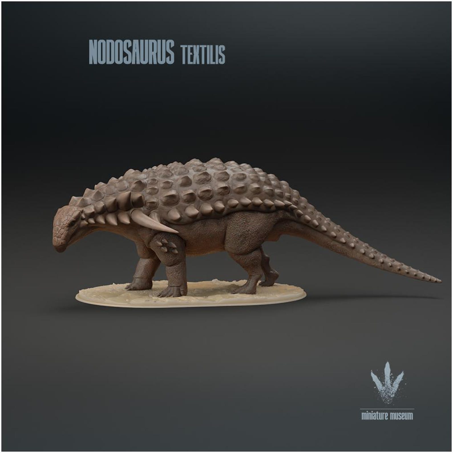 Nodosaurus Textilis, Dinosaur Figurine, Dinosaur Miniature, Paintable ...