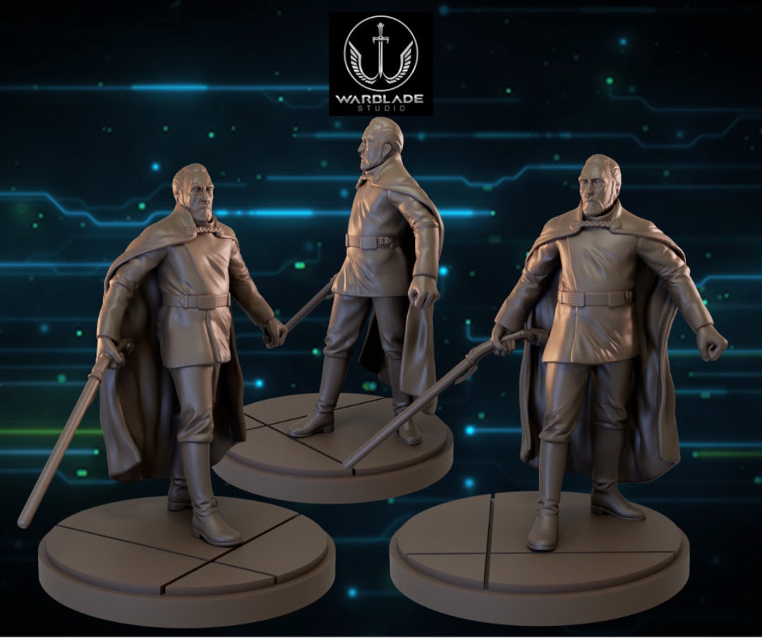 Sw COUNT DOOKU, 3D Printing 35mm and 40mm for Sw Legion and Sw ...