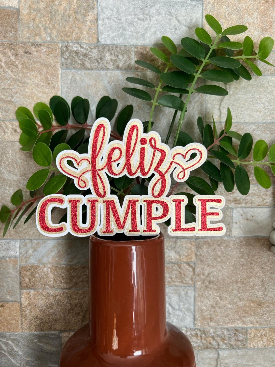 Feliz Cumpleanos Cake Topper Etsy