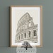 Vintage Look Roman Colosseum Art Antient Roman Structures Print Classic ...