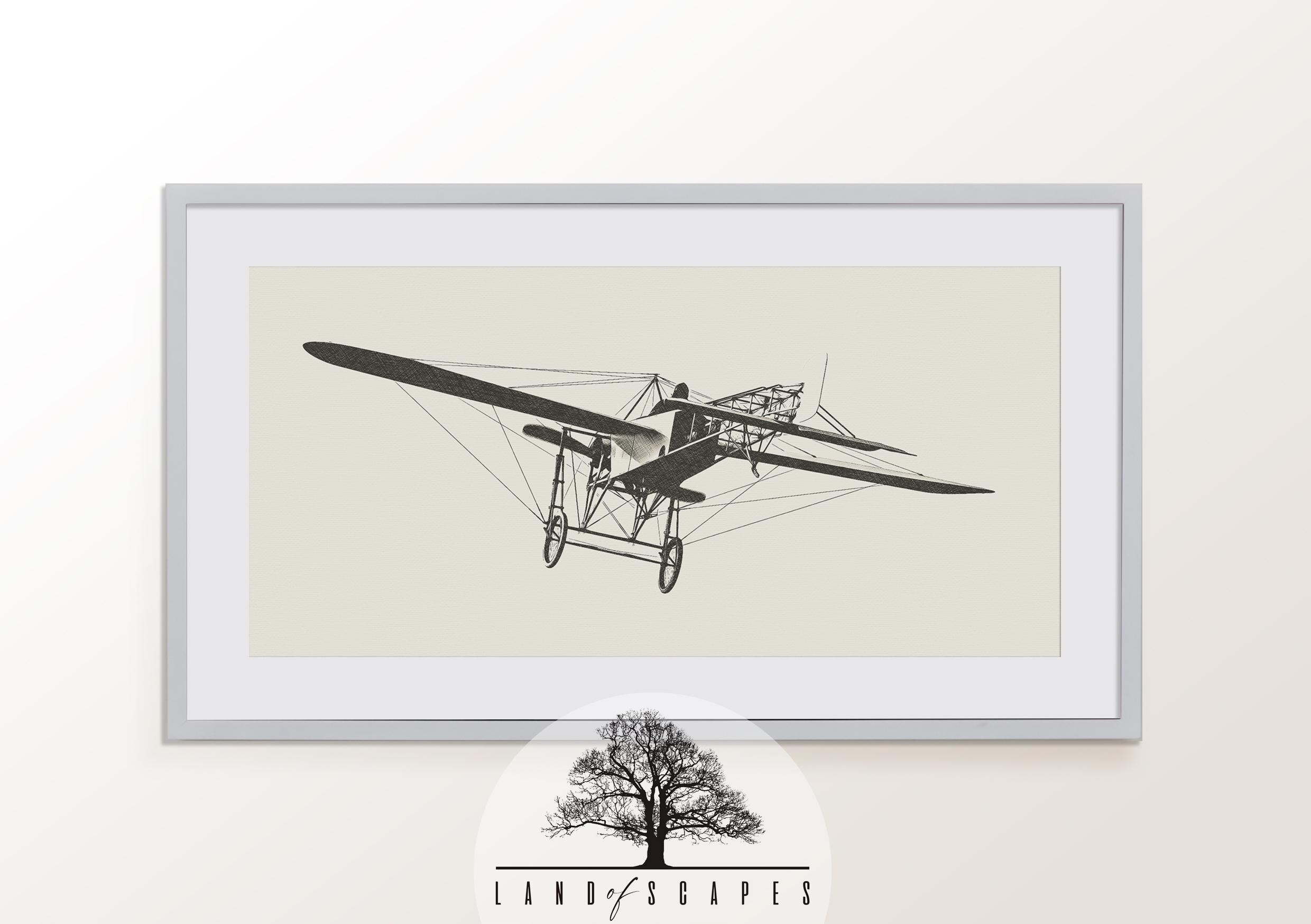 Vintage Airplane Art Print | Classic Air Flight Original Vehicles ...