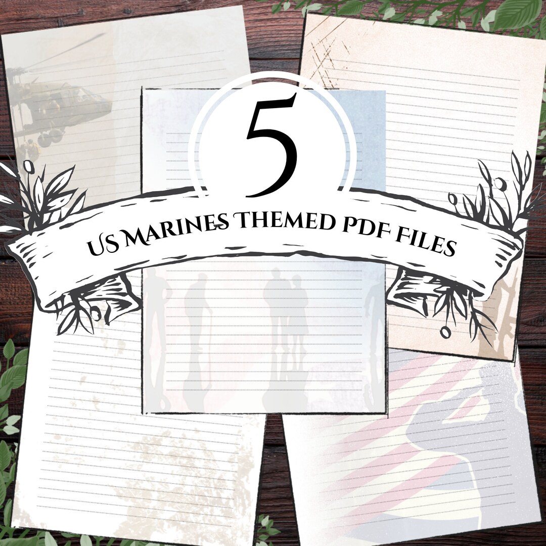 Military Themed Stationary - Military Letter Writing Paper - Instant ...