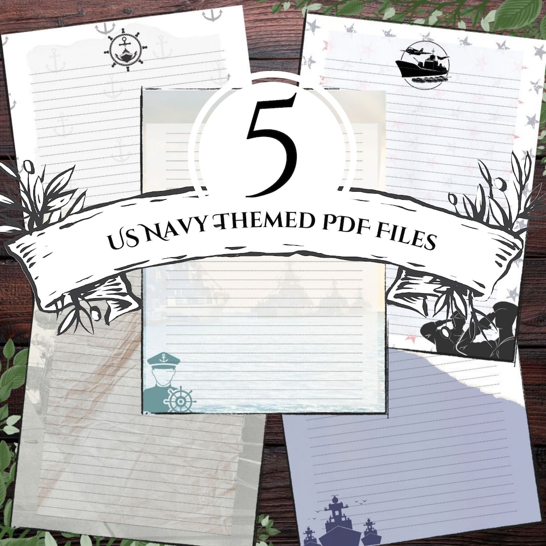 Military Themed Stationary - Letter Writing Paper - Military Letters ...