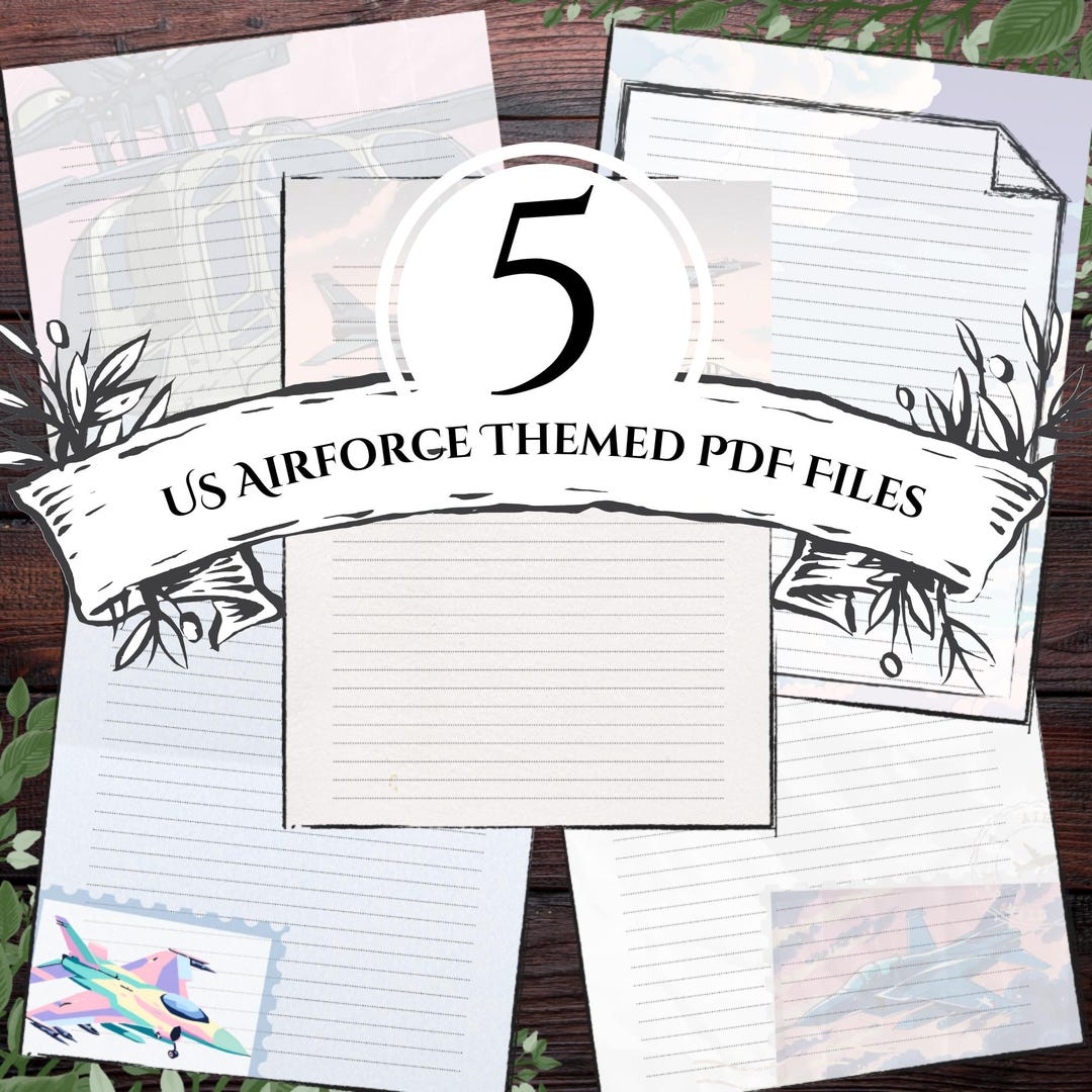 US Military Themed Stationary Airforce Letter Writing Paper Journal ...