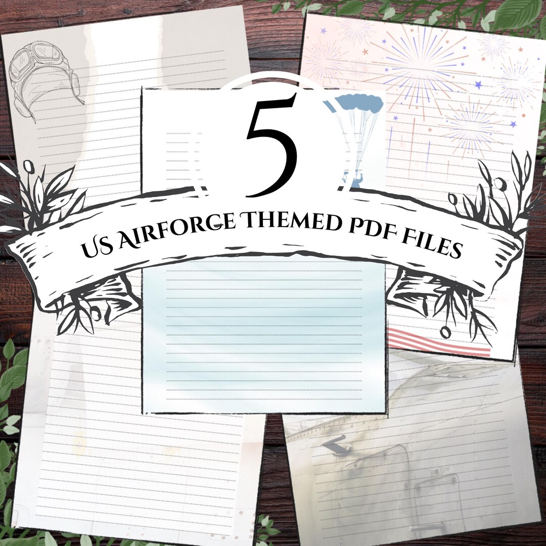 Themed Stationary - US Military Letter Writing Paper - Instant Download ...