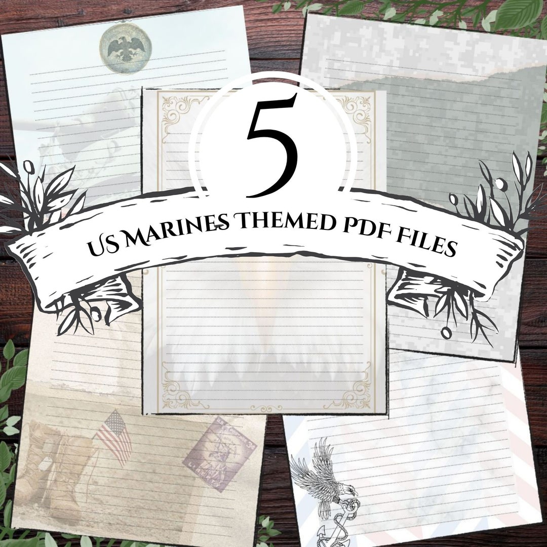 Military Themed Stationary - Military Letter Writing Paper - Instant ...