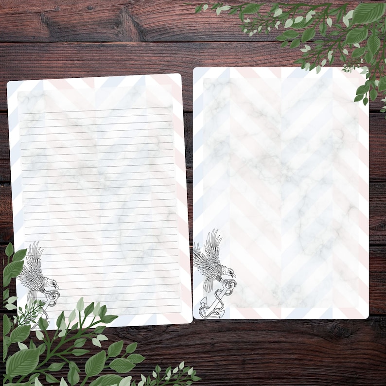 Military Themed Stationary - Military Letter Writing Paper - Instant ...