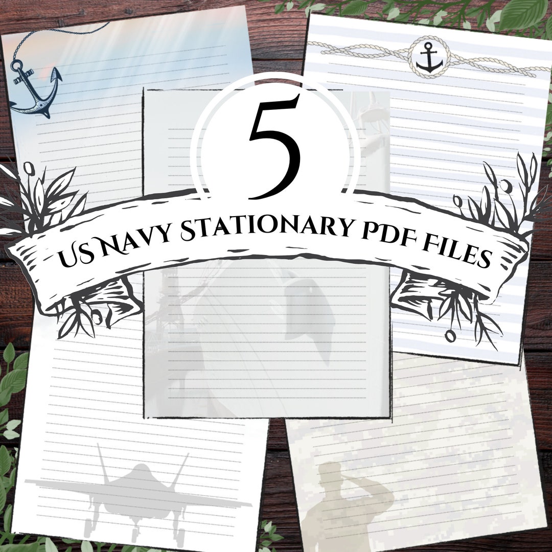 Military Themed Stationary - Military Letter Writing Paper - Digital ...