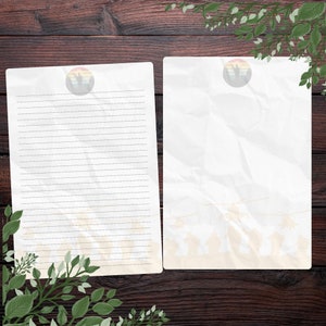 US Army Military Themed Stationary Army Green Letter Writing Paper ...