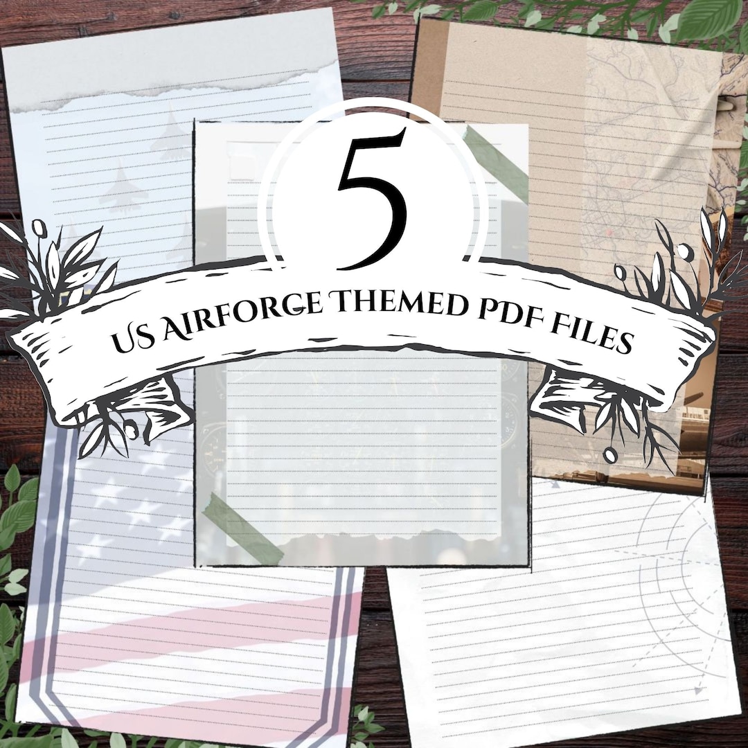 Military Themed Stationary - Military Letter Writing Paper - Instant ...