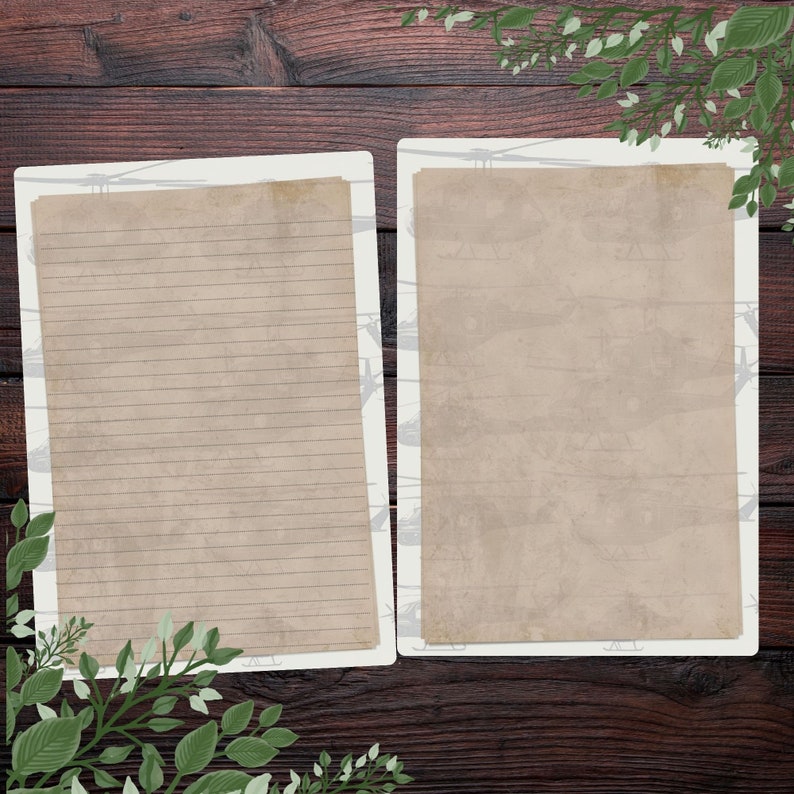 Military Themed Stationary - Military Letter Writing Paper - Printable ...