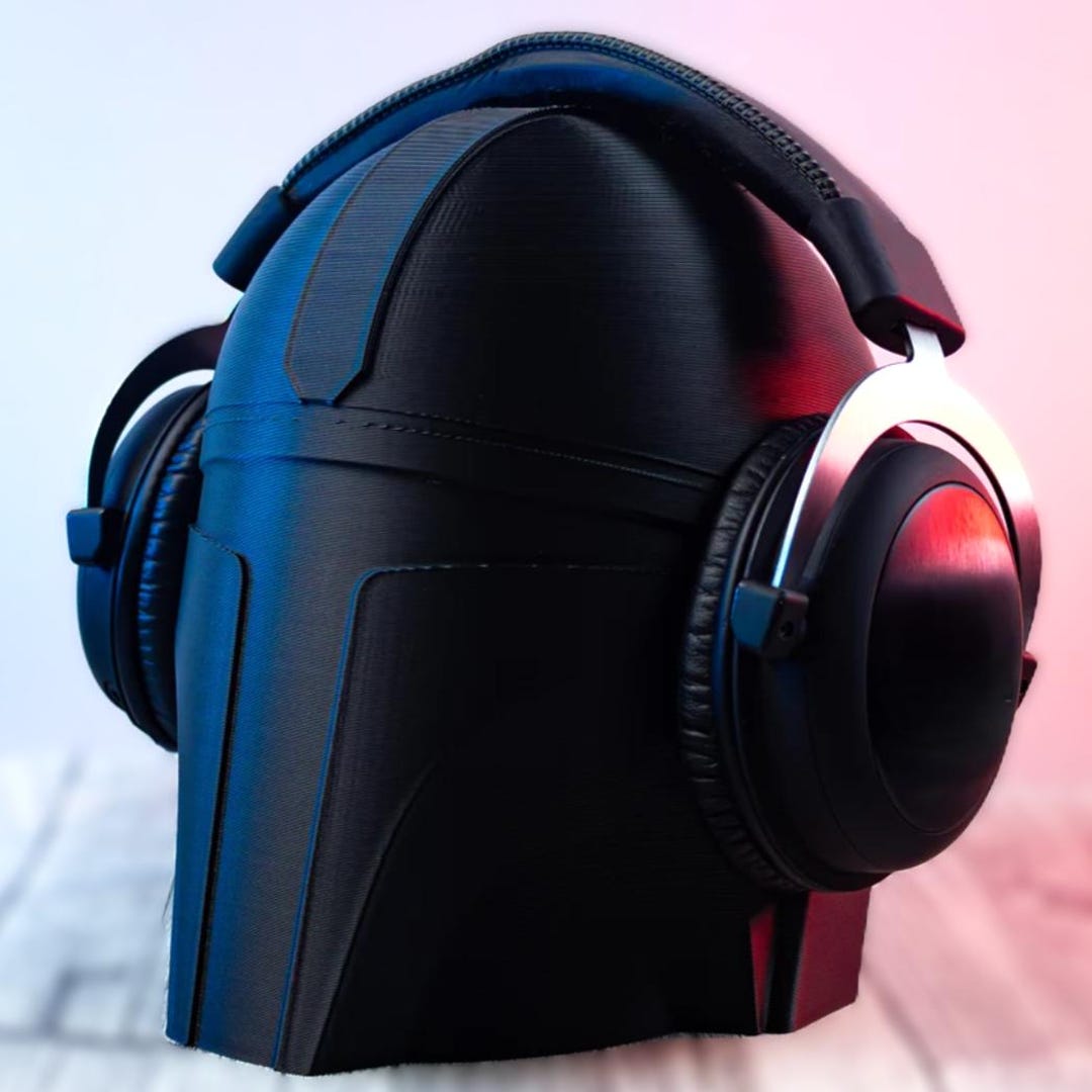 Mandalorian Headphone Stand, Star Wars Headset Holder, Mando Gaming ...