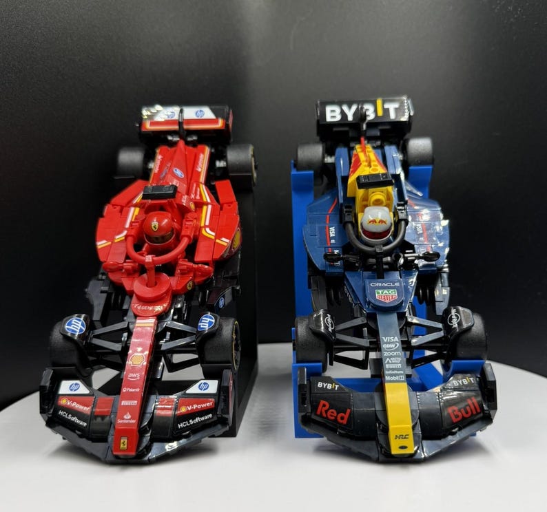 LEGO Speed Champions F1 Display Stand - Formula 1 Racing Car Holder ...